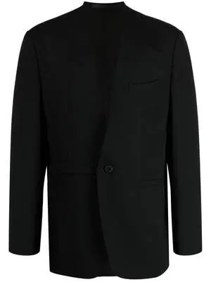 SONGZIO Asymmetric Collarless Blazer