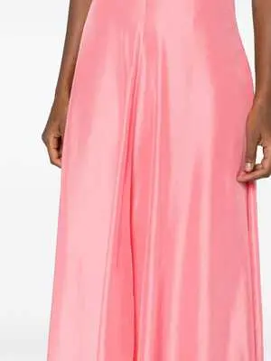 FORTE_FORTE A-line Silk Midi Skirt - Pink