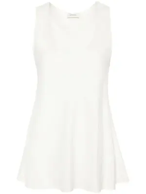 LEMAIRE Scoop-neck Satin Tank Top