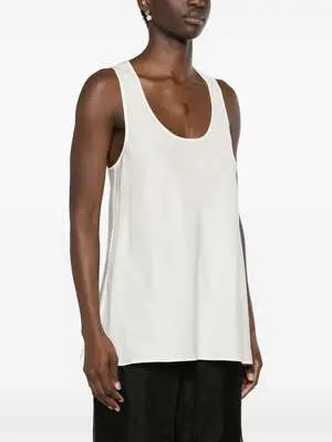 LEMAIRE Scoop-neck Satin Tank Top
