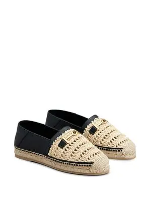 TOD'S Woven-raffia Espadrilles