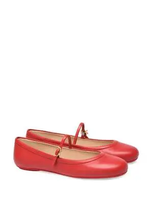 GIANVITO ROSSI Carla Ballerina Shoes - Red