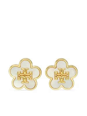 Tory Burch Kira Flower Stud Earrings - Gold