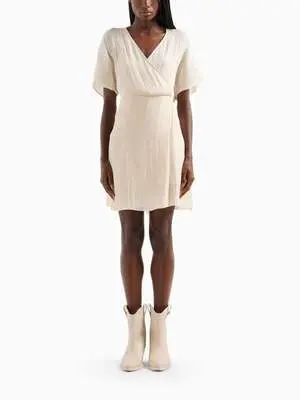 Armani Exchange Wrap Mini Dress