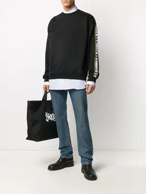 Vetements Logo Sleeve Sweatshirt