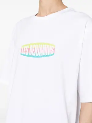 LES BENJAMINS Logo-print Oversized Cotton T-shirt