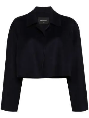 Fabiana Filippi Felted Cropped Jacket - Blue