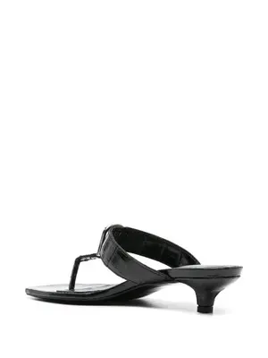 TOTEME 35mm Belted Sandals - Black