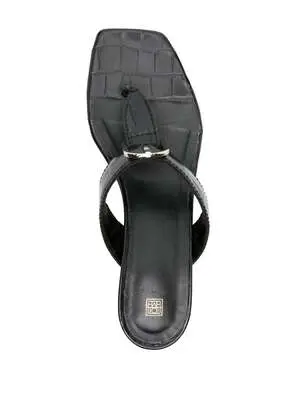 TOTEME 35mm Belted Sandals - Black