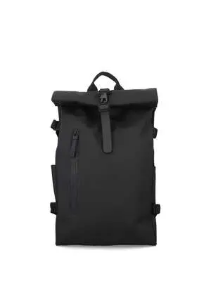 Rains Large Rolltop Backpack - Black