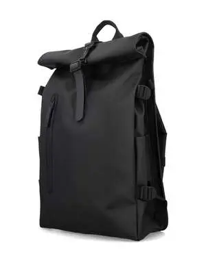 Rains Large Rolltop Backpack - Black