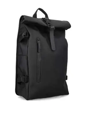 Rains Large Rolltop Backpack - Black