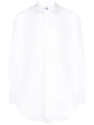 Vetements Logo-print Long-sleeve Shirt - White