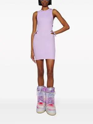 Vetements Deconstructed Mini Dress - Purple