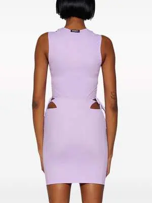 Vetements Deconstructed Mini Dress - Purple