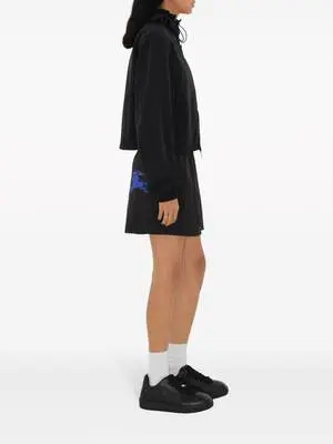 Burberry Embroidered Cropped Jacket - Black