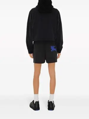 Burberry Embroidered Cropped Jacket - Black