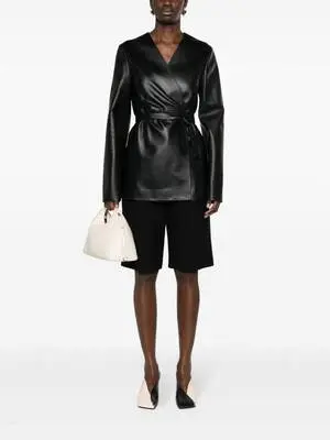 Fabiana Filippi Wrap-design Leather Jacket