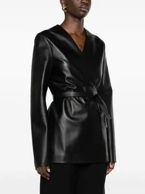 Fabiana Filippi Wrap-design Leather Jacket