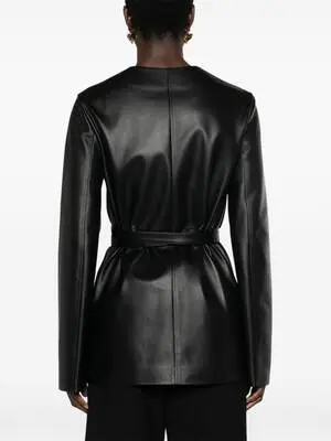 Fabiana Filippi Wrap-design Leather Jacket