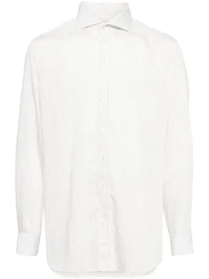 LARDINI Striped Button-up Shirt