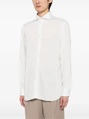 LARDINI Striped Button-up Shirt