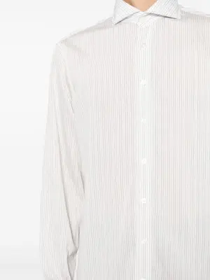 LARDINI Striped Button-up Shirt