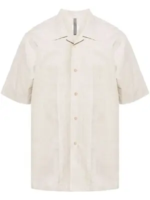 Eleventy Bowling-collar Short-sleeve Shirt