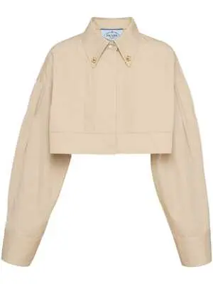 Prada Cropped Cotton Jacket