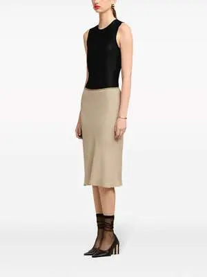 Ami Semi-sheer Silk Top
