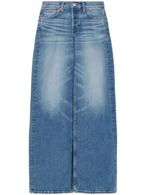 RE/DONE Mid-rise Wide-leg Jeans - Blue