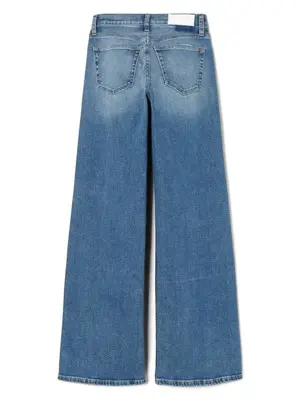 RE/DONE Mid-rise Wide-leg Jeans - Blue