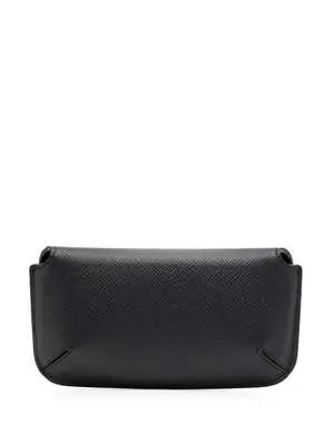 Smythson Leather Sunglasses Case - Black