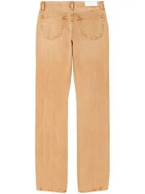 RE/DONE Panelled Straight-leg Jeans - Neutrals