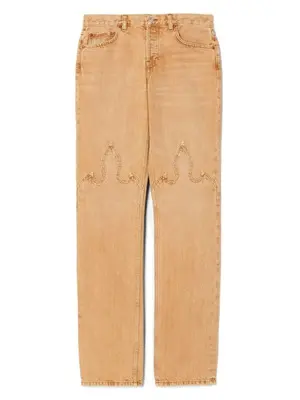 RE/DONE Panelled Straight-leg Jeans
