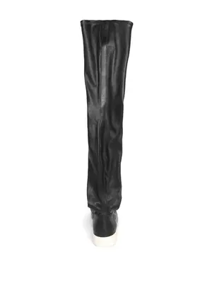 Rick Owens Thigh-high Leather Boots - Black