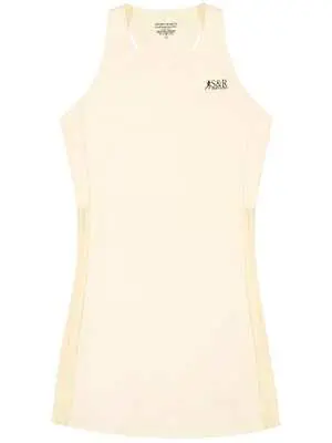 Sporty & Rich Steffi Action Pleated Minidress