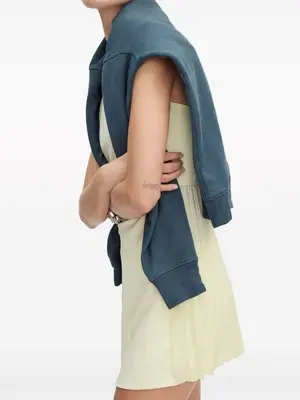 Sporty & Rich Steffi Action Pleated Minidress