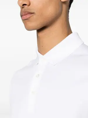 Herno Knitted Cotton Polo Shirt - White