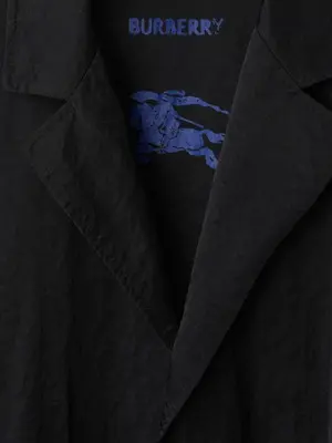Burberry Single-breasted Crinkled Blazer