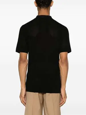 Sandro Waffle-knit Polo Shirt
