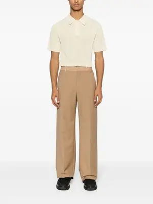 Sandro Waffle-knit Polo Shirt
