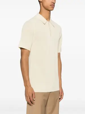 Sandro Waffle-knit Polo Shirt