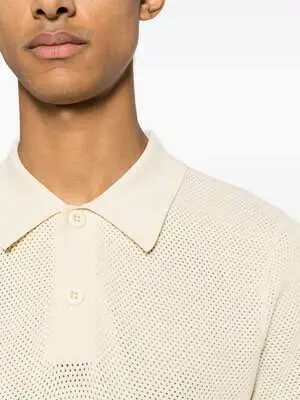 Sandro Waffle-knit Polo Shirt