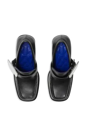 Burberry London Shield 90mm Leather Loafers - Black