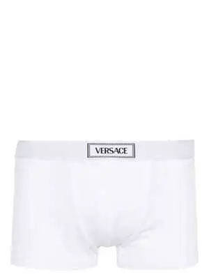 Versace Jacquard-logo Boxers - White