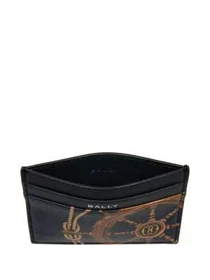 Bally Graphic-print Leather Cardholder