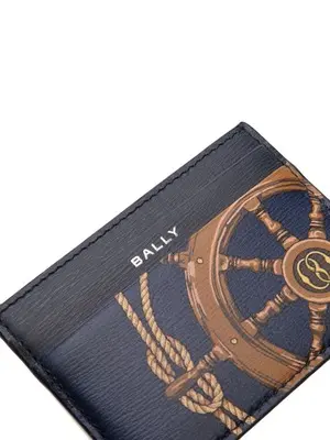 Bally Graphic-print Leather Cardholder