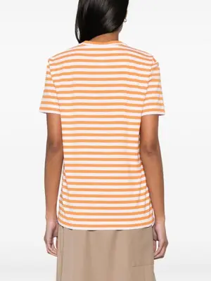 PATOU Logo-print Striped T-shirt - Orange