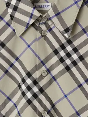 Burberry Checked Cotton Shirt